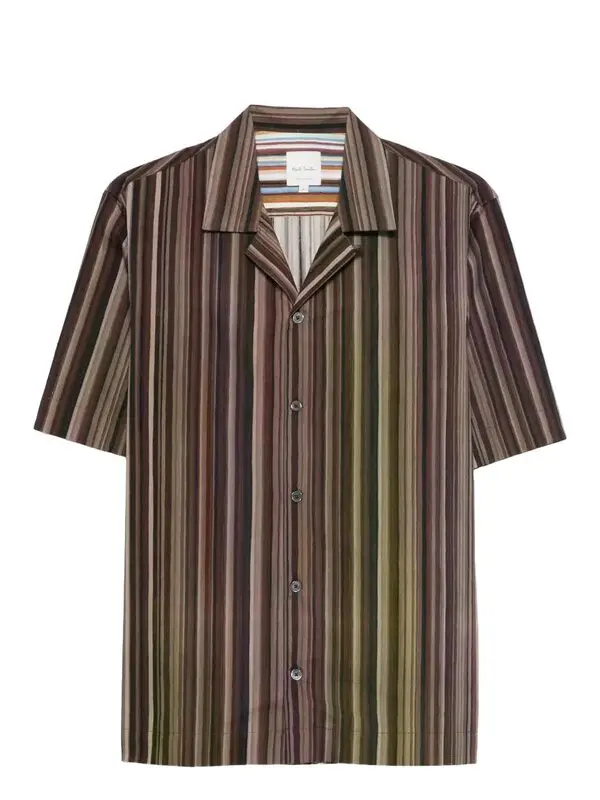 Paul Smith Striped Regular-fit Shirt - Brown