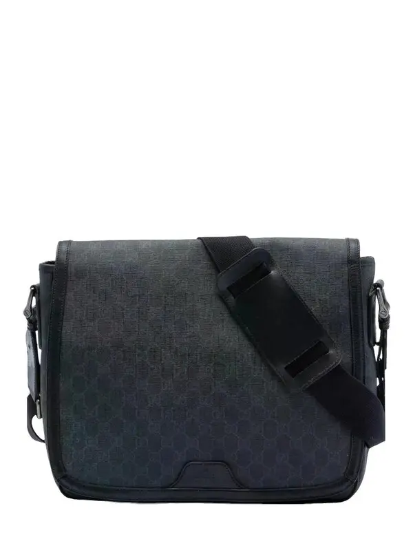 Gucci Gg Supreme Messenger Bag - Black