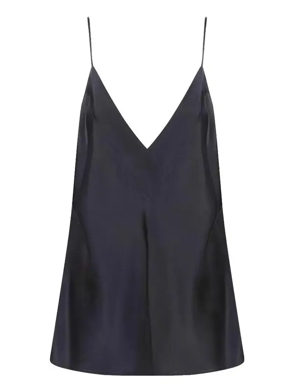 FORTE_FORTE V-neck Top - Blue