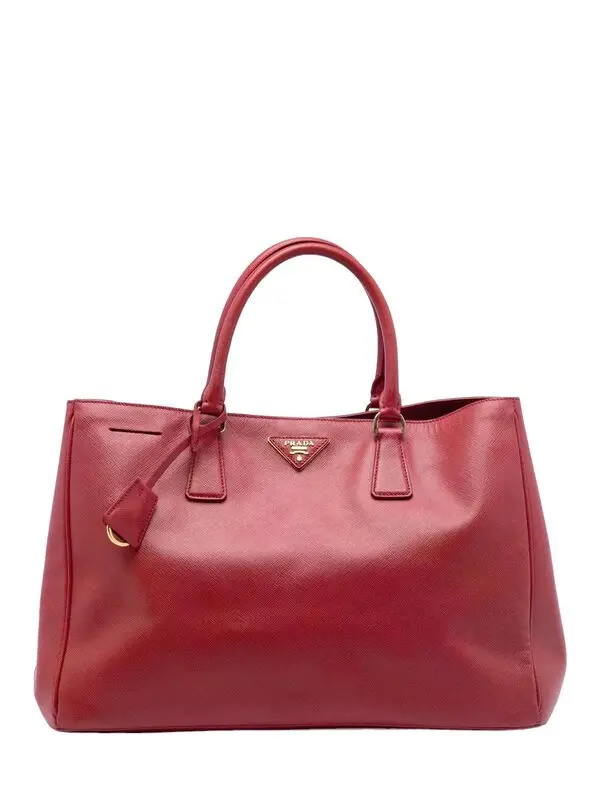 Prada Large Saffiano Lux Galleria Satchel - Red