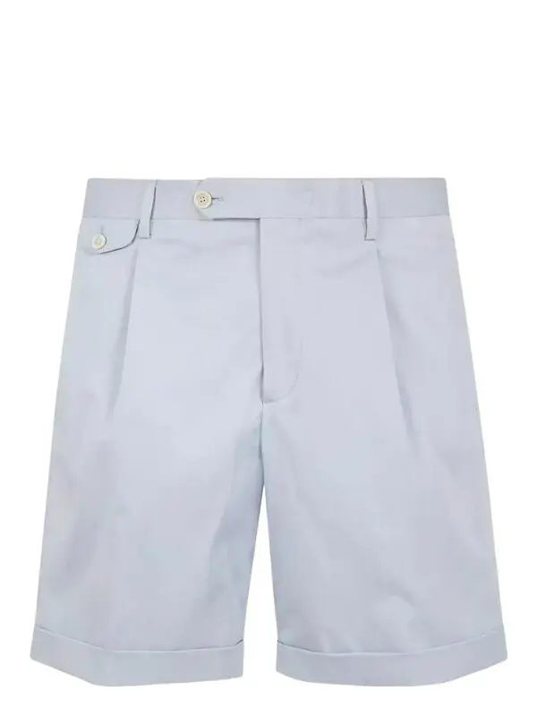 LARDINI Pleated Shorts - Blue