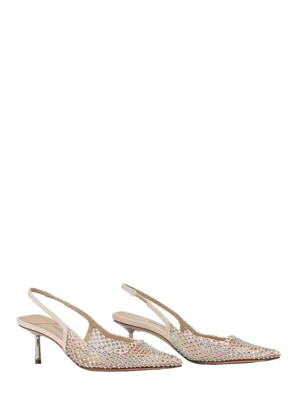 LE SILLA Gilda Embellished Slingback Pumps - Neutrals