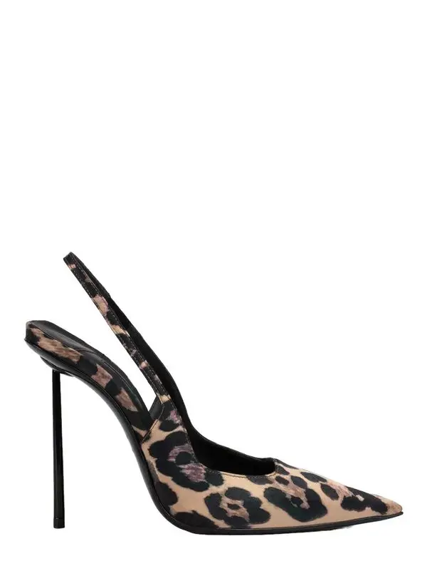 LE SILLA Amelia Leopard-print Slingback Pumps - Neutrals