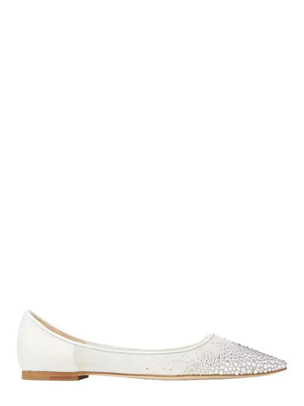 JIMMY CHOO Love Ballet Flat - White