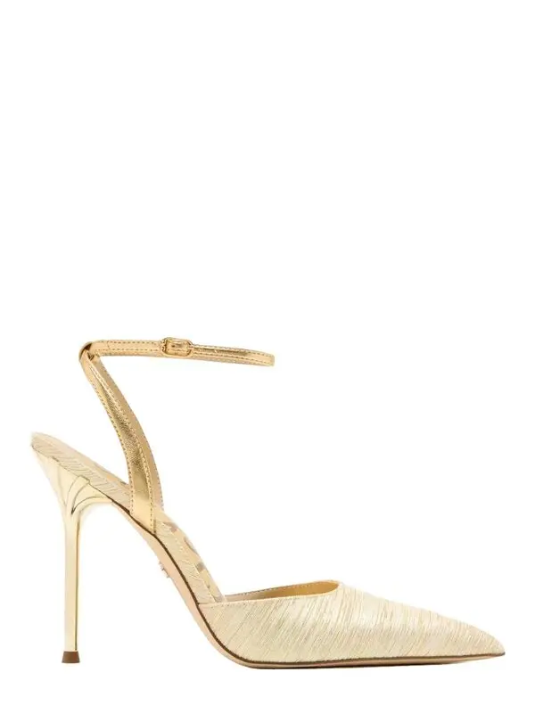 Sam Edelman Osha Ankle-strap Stiletto Pumps - Gold