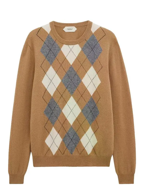 Pringle Of Scotland Argyle Crew-neck Sweater - Neutrals