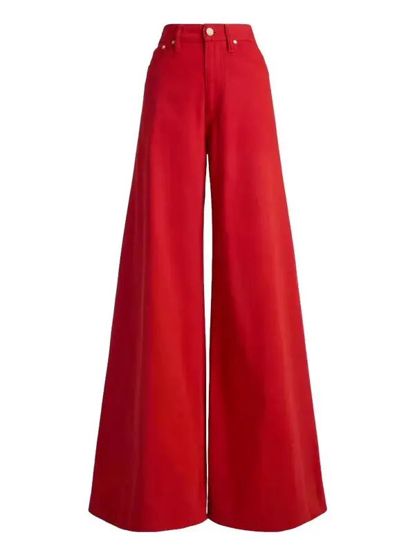 Ralph Lauren Collen High-rise Wide-leg Jeans - Red
