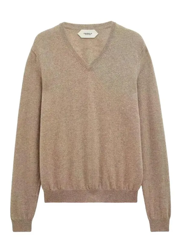 Pringle Of Scotland V-neck Cashmere Sweater - Neutrals