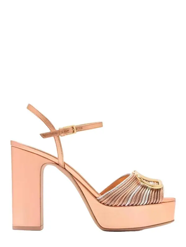 Valentino Garavani Buckle-strap Platform Sandals - Pink