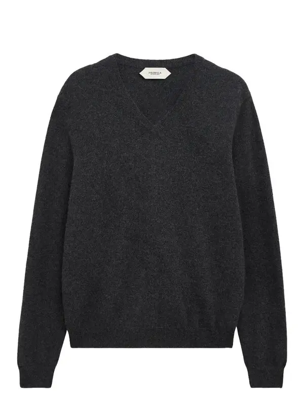 Pringle Of Scotland V-neck Cashmere Sweater - Grey