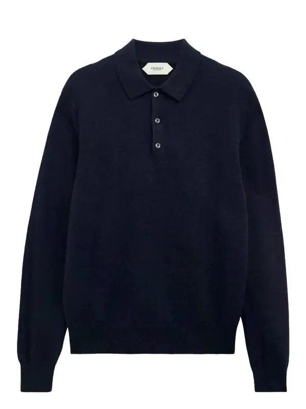 Pringle Of Scotland Cashmere Polo Shirt - Blue