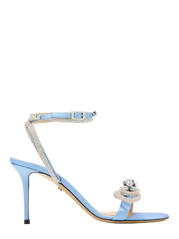 Mach & Mach Double Bow Ankle-strap Sandals - Blue