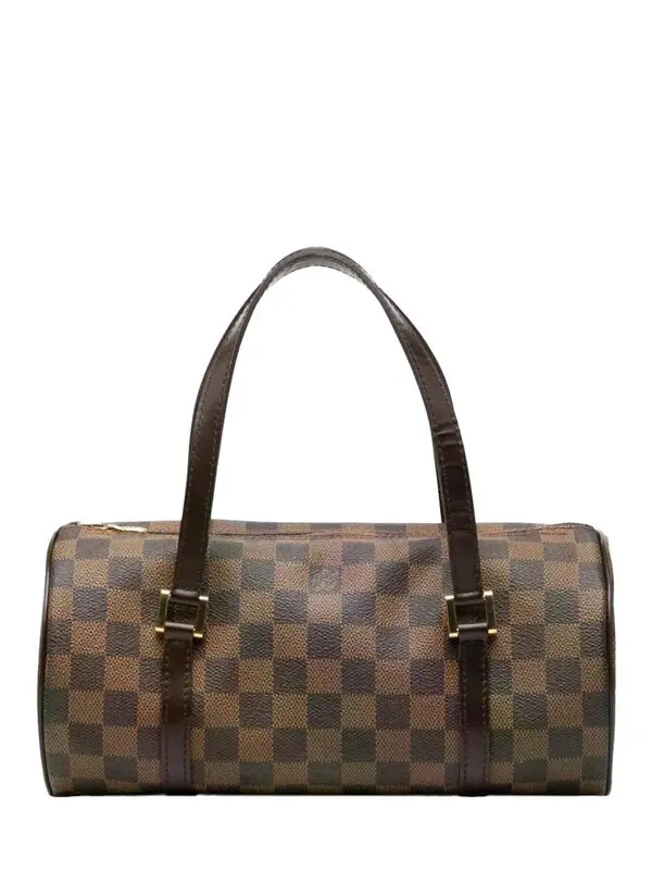 LOUIS VUITTON 2004 Damier Ebene Papillon 26 Handbag - Brown