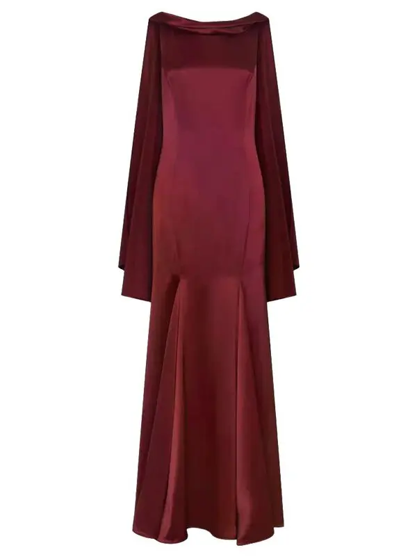 NICHOLAS Nicolette Cowl-neck Maxi Dress - Red