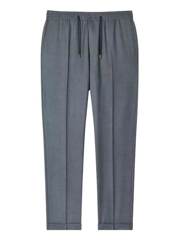 Paul Smith Drawstring Cuffed-hem Trousers - Grey