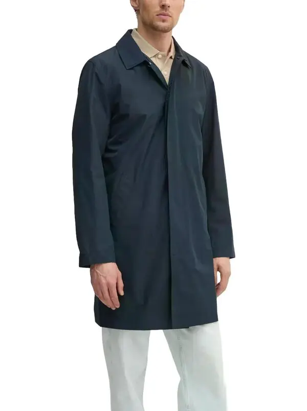 LINDBERG Collared Coat With Pockets - Blue