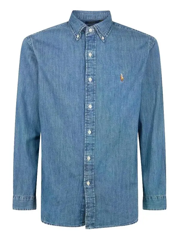 Polo Ralph Lauren Logo-embroidered Shirt - Blue
