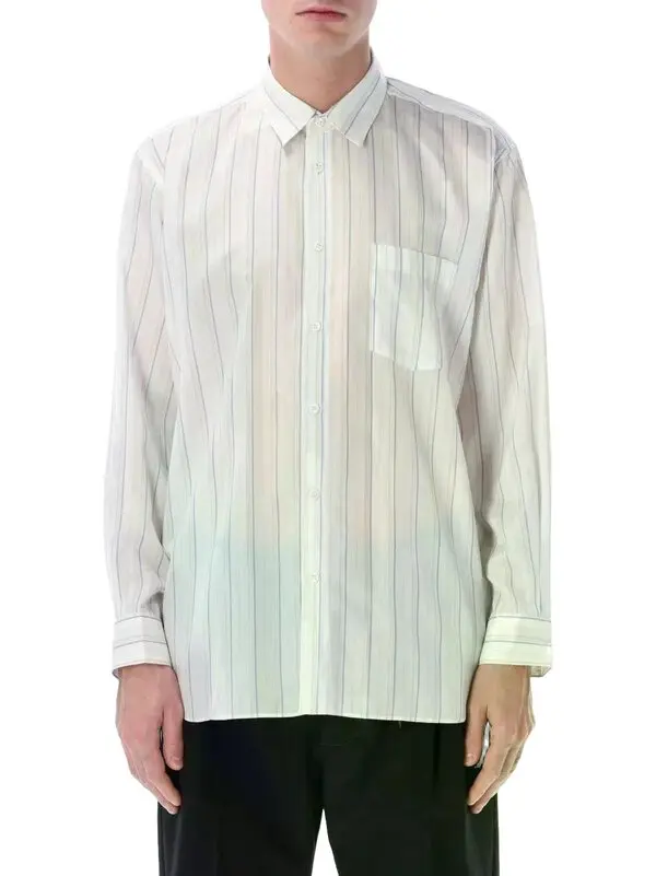 Comme Des Garçons Buttoned-up Shirt - White