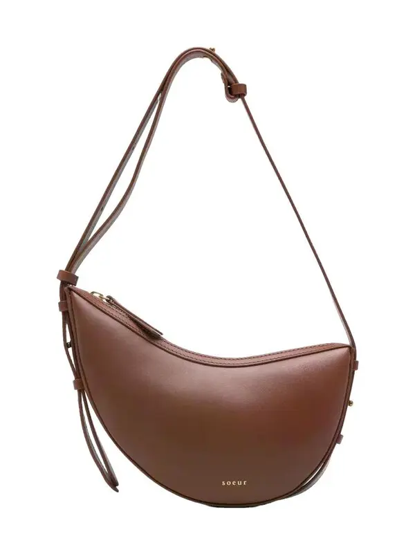 Soeur Wino Mini Zipped Shoulder Bag - Brown
