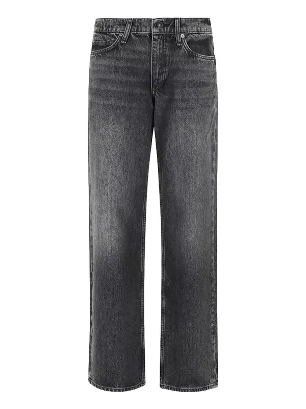Rag & Bone Relaxed Straight Leg Jeans - Grey