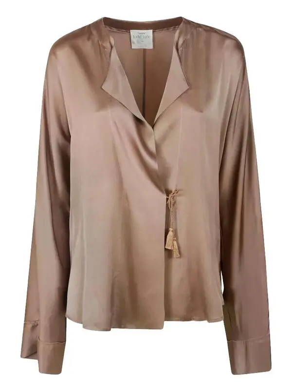 FORTE_FORTE Tie-fastening Shirt - Neutrals