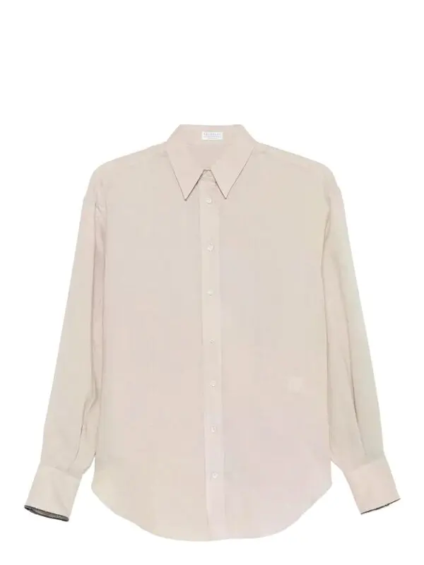 Brunello Cucinelli Cuffed Shirt - Neutrals