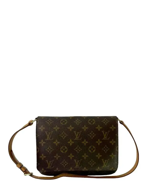 LOUIS VUITTON 2001 Monogram Musette Tango - Brown