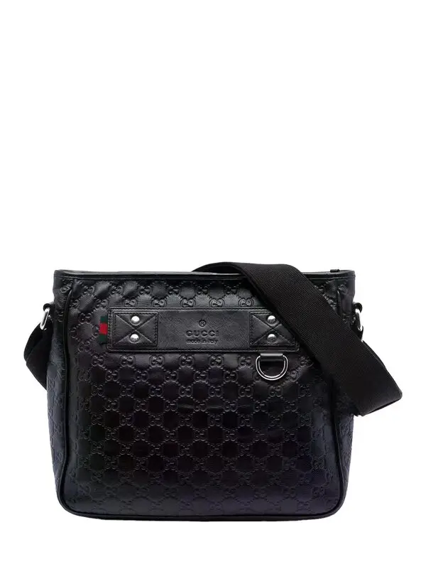 Gucci Ssima Web Crossbody Bag - Black