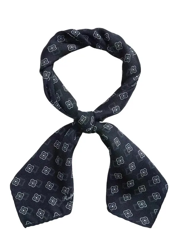 Ralph Lauren Purple Label Printed Foulard Neckerchief - Blue