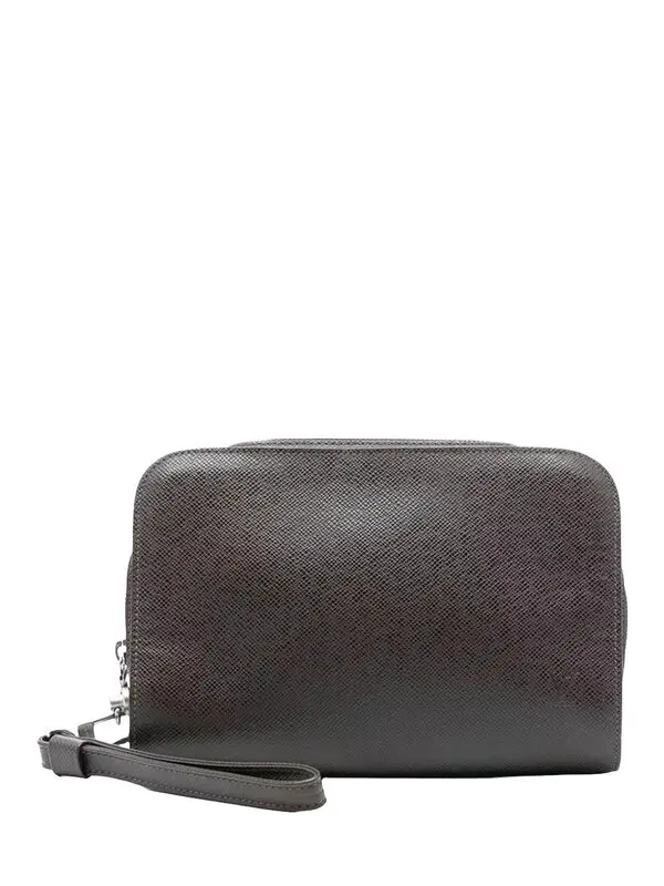 LOUIS VUITTON 2005 Taiga Pochette Baikal Clutch - Brown