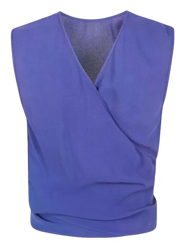 Mantū Tie-waist Blouse - Purple