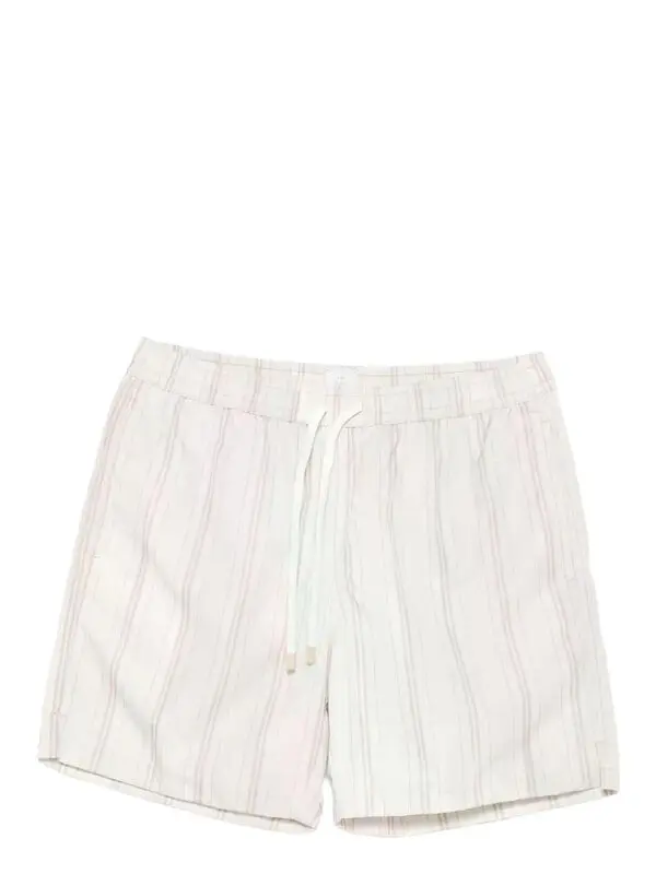 Eleventy Striped Beach Shorts - Neutrals