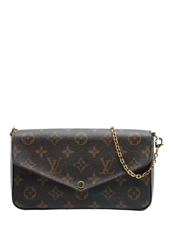 LOUIS VUITTON 2018 Monogram Pochette Felicie - Brown