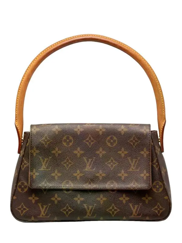 LOUIS VUITTON 2003 Monogram Mini Looping Shoulder Bag - Brown