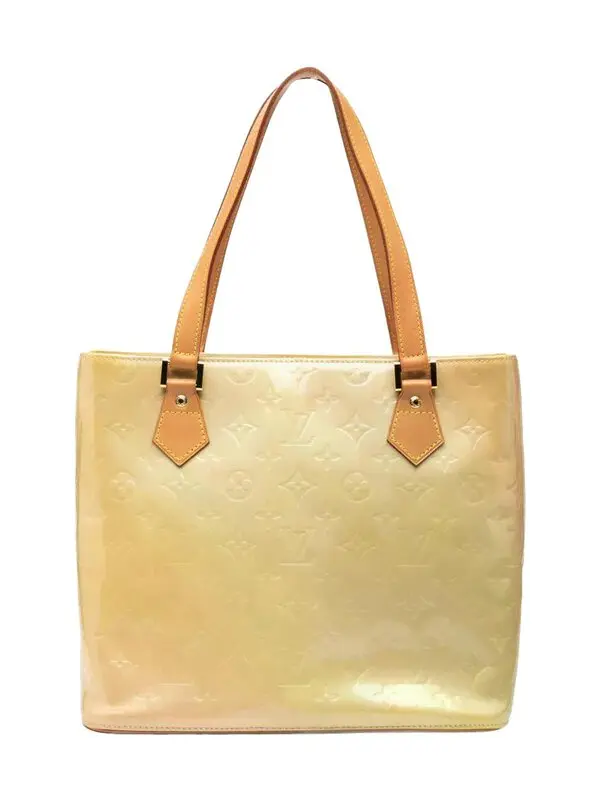 LOUIS VUITTON 2001 Monogram Vernis Houston Tote Bag - Brown