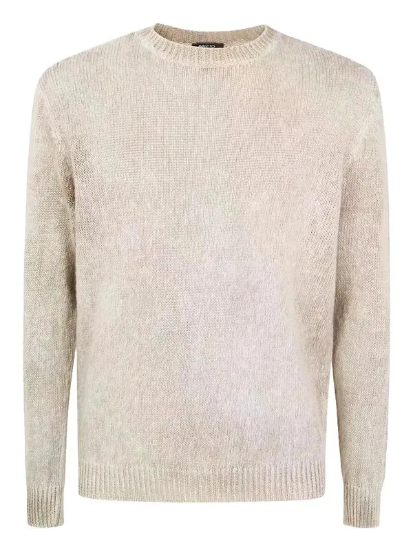 Avant Toi Crew-neck Sweater - Neutrals