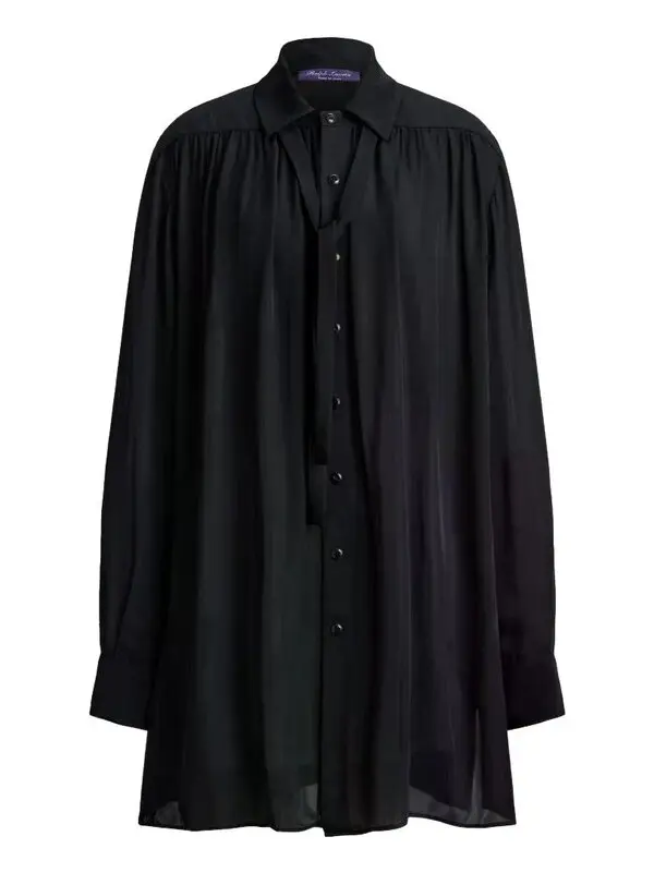 Ralph Lauren Karmen Satin Shirt - Black