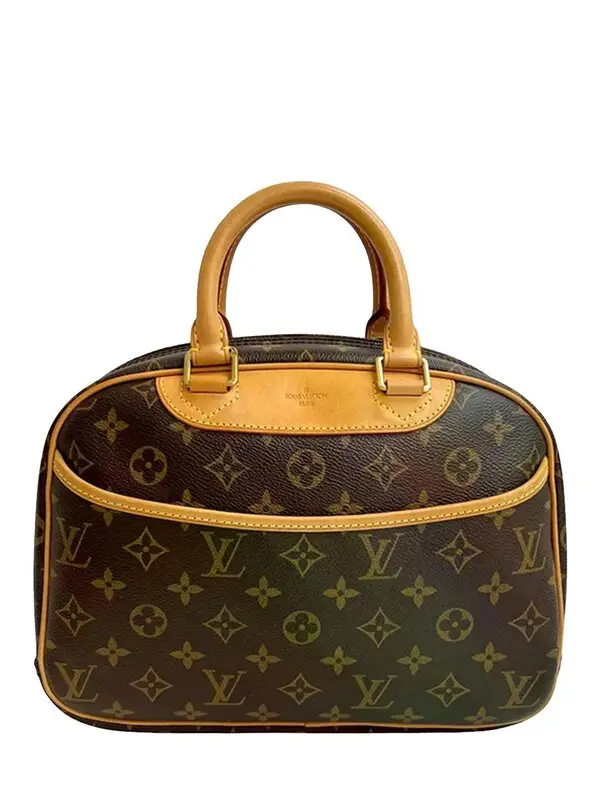 LOUIS VUITTON 2004 Monogram Trouville Handbag - Brown
