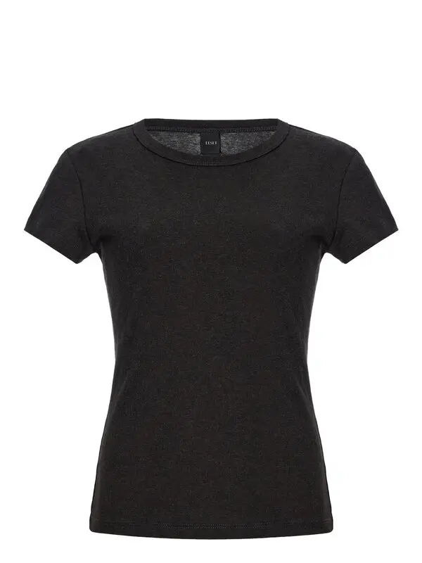 LESET Nando Slim Fit Cotton T-shirt - Brown
