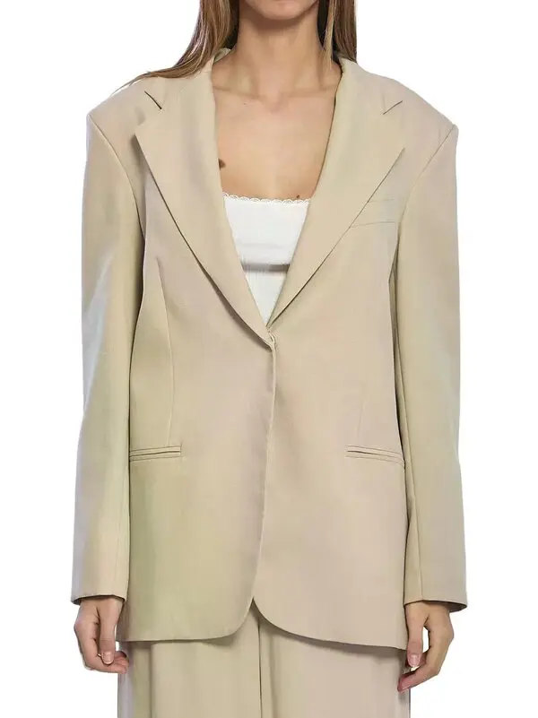 Federica Tosi Oversized Blazer - Neutrals