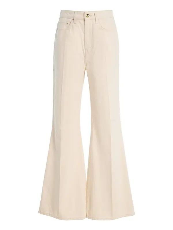 Ossou Trace High-rise Flared Jeans - Ivory