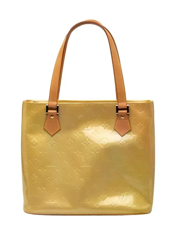 LOUIS VUITTON 2001 Monogram Vernis Houston Tote Bag - Yellow