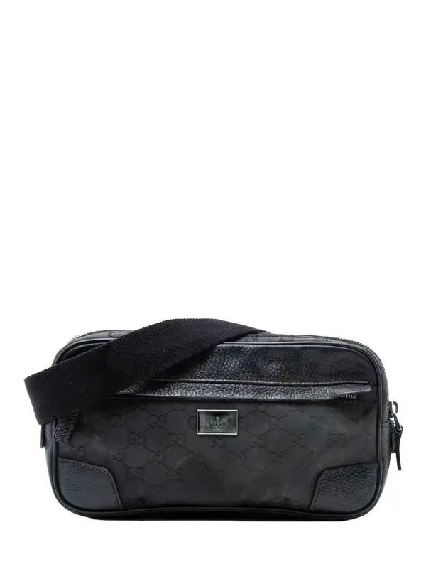 Gucci Gg Nylon Waist Bag - Black