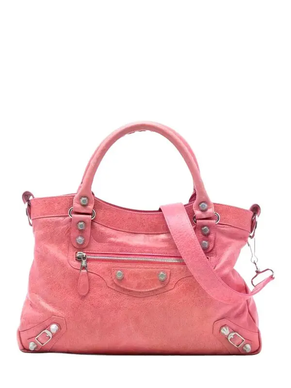 Balenciaga 2005-2025 Motocross Giant 12 Town Satchel - Pink
