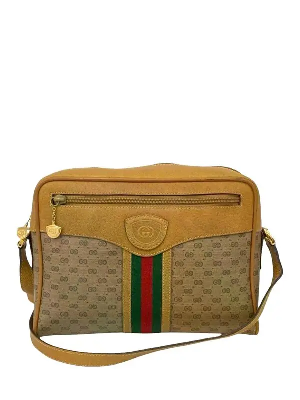 Gucci 20th Century Micro Gg Supreme Web Crossbody Bag - Brown