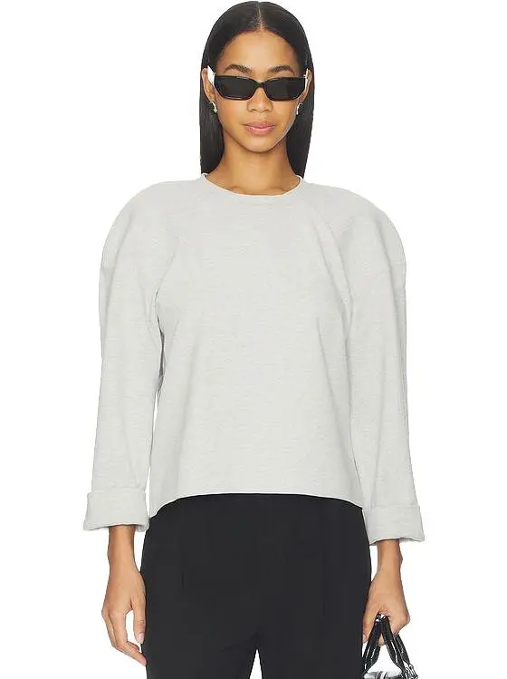Norma Kamali 1980s Bomber Sweatshirt - Grey