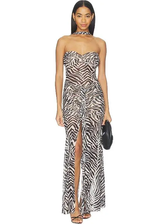 Superdown Britlee Maxi Dress - Zebra
