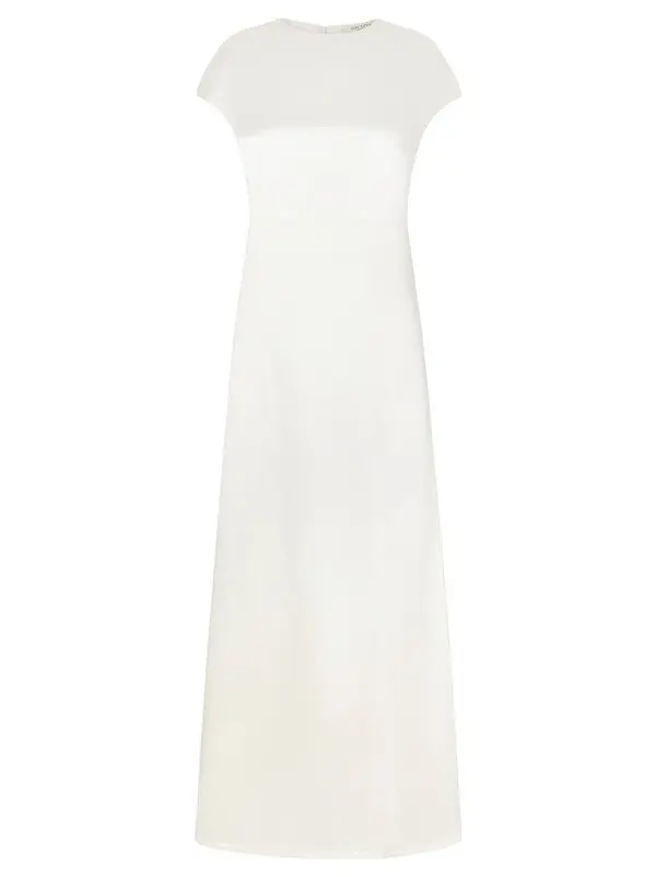 Giuliva Heritage Satin Maxi Dress - Neutrals