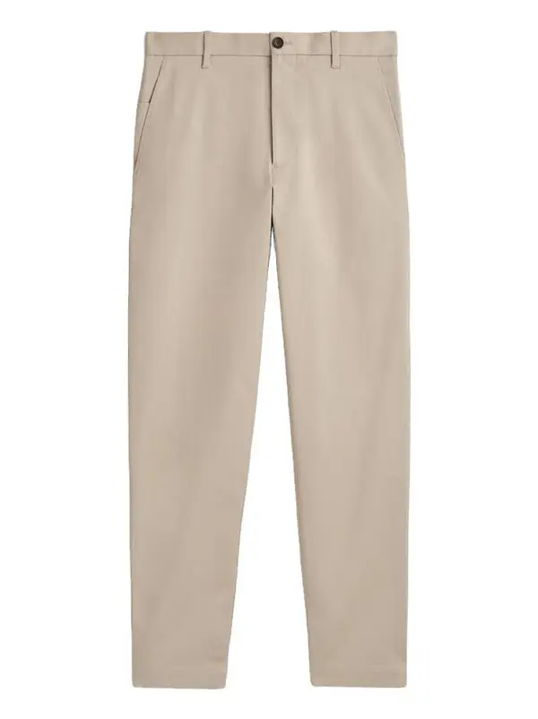 Cos Cotton Slim-fit Straight-leg Chinos - Beige