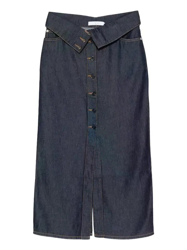 IRO PARIS Midi Skirt - Blue